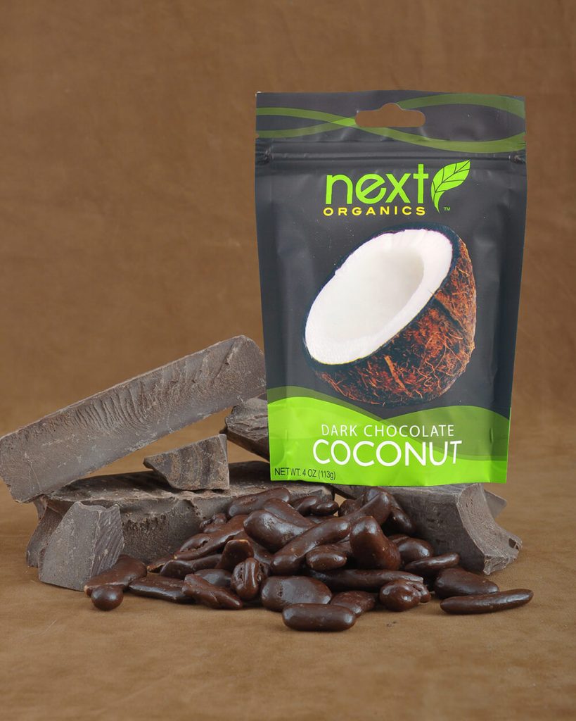 Organic Dark Chocolate Coconut Smiles 4 oz - Next Organics